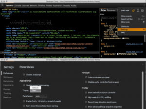 Chrome Devtools Theme | David A. Windham